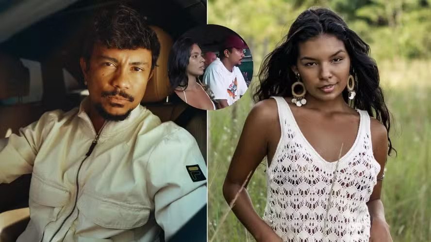 Par em Renascer, Mell Muzillo e o cantor Xamã vivem romance fora da novela